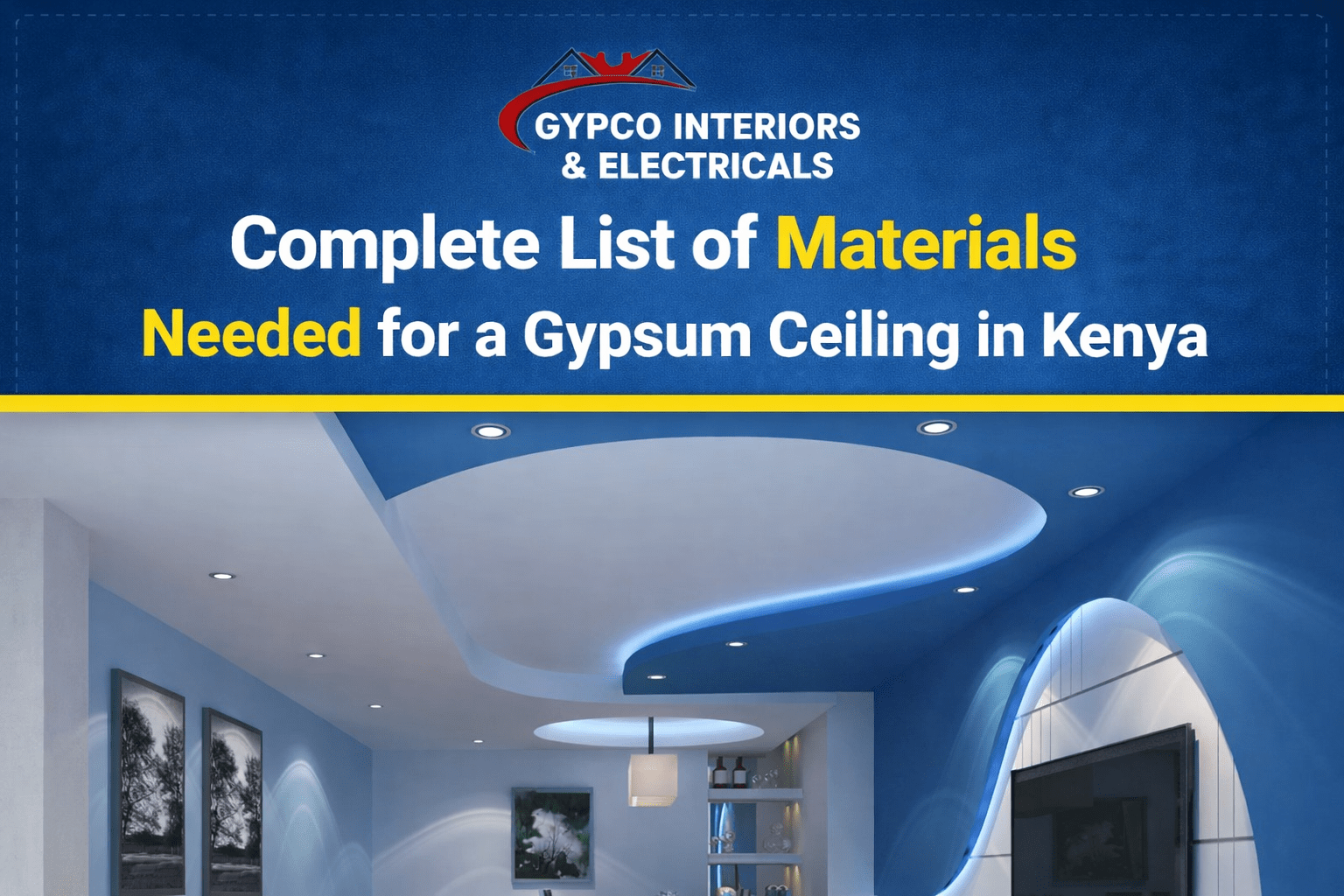 Gypco Interiors Ltd - Quality Gypsum ceiling & materials in Kenya